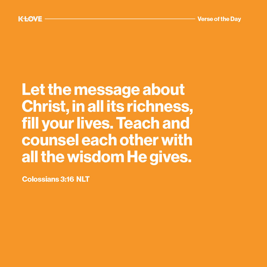 K-LOVE's Verse of the Day | Positive Encouraging K-LOVE
