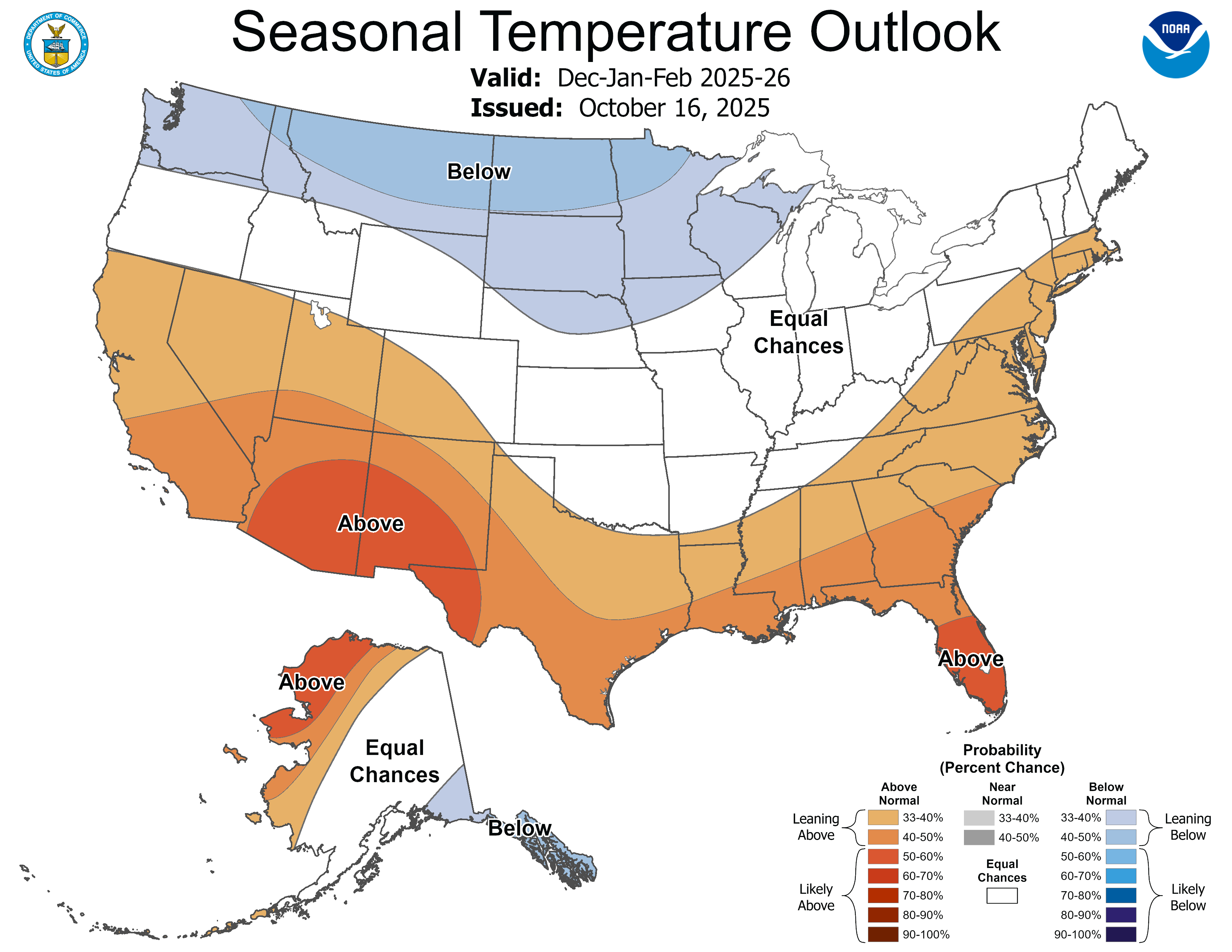NOAA Issues New Winter Weather Probability Forecast | Positive ...