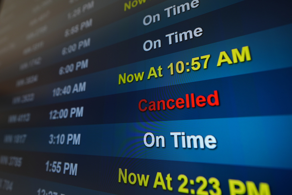 Thousands Of Flights Cancelled, Delayed, As FAA Reduces Availability ...