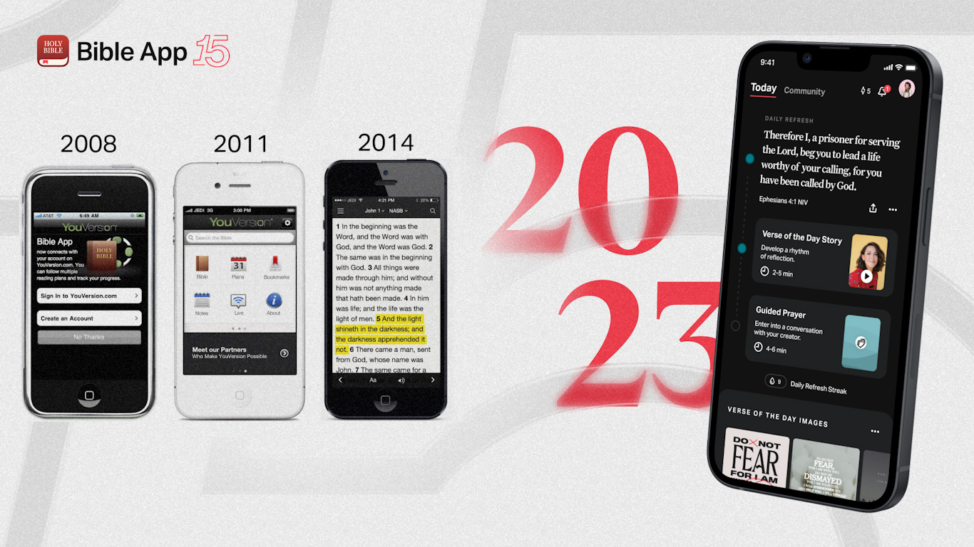 The Free YouVersion Bible App Celebrates 15 Years & Nearly 600M ...