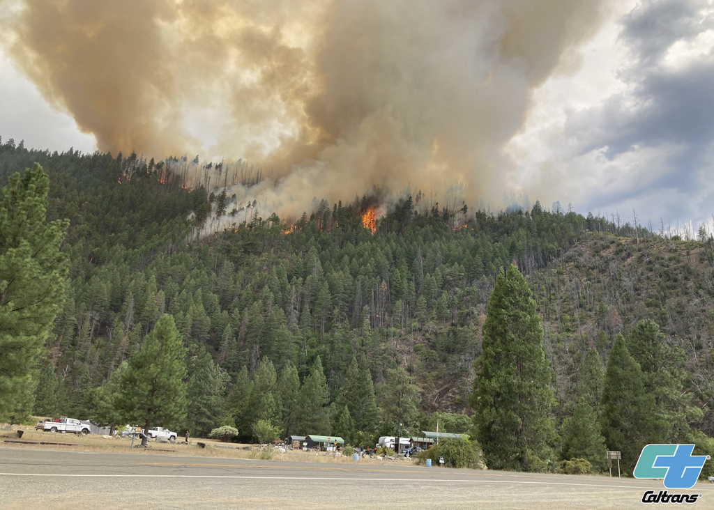 Wildfire Near California/Nevada Border Prompts Evacuations | Positive ...